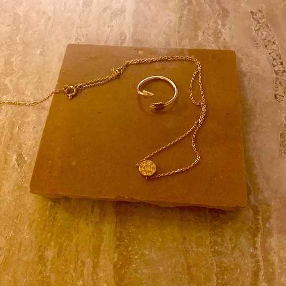 Fossil | Jewelry | Fossil Rose Gold Necklace And Ring | Poshmark